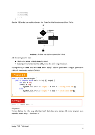 Modul PBO Bab-02 - Struktur Kontrol | PDF