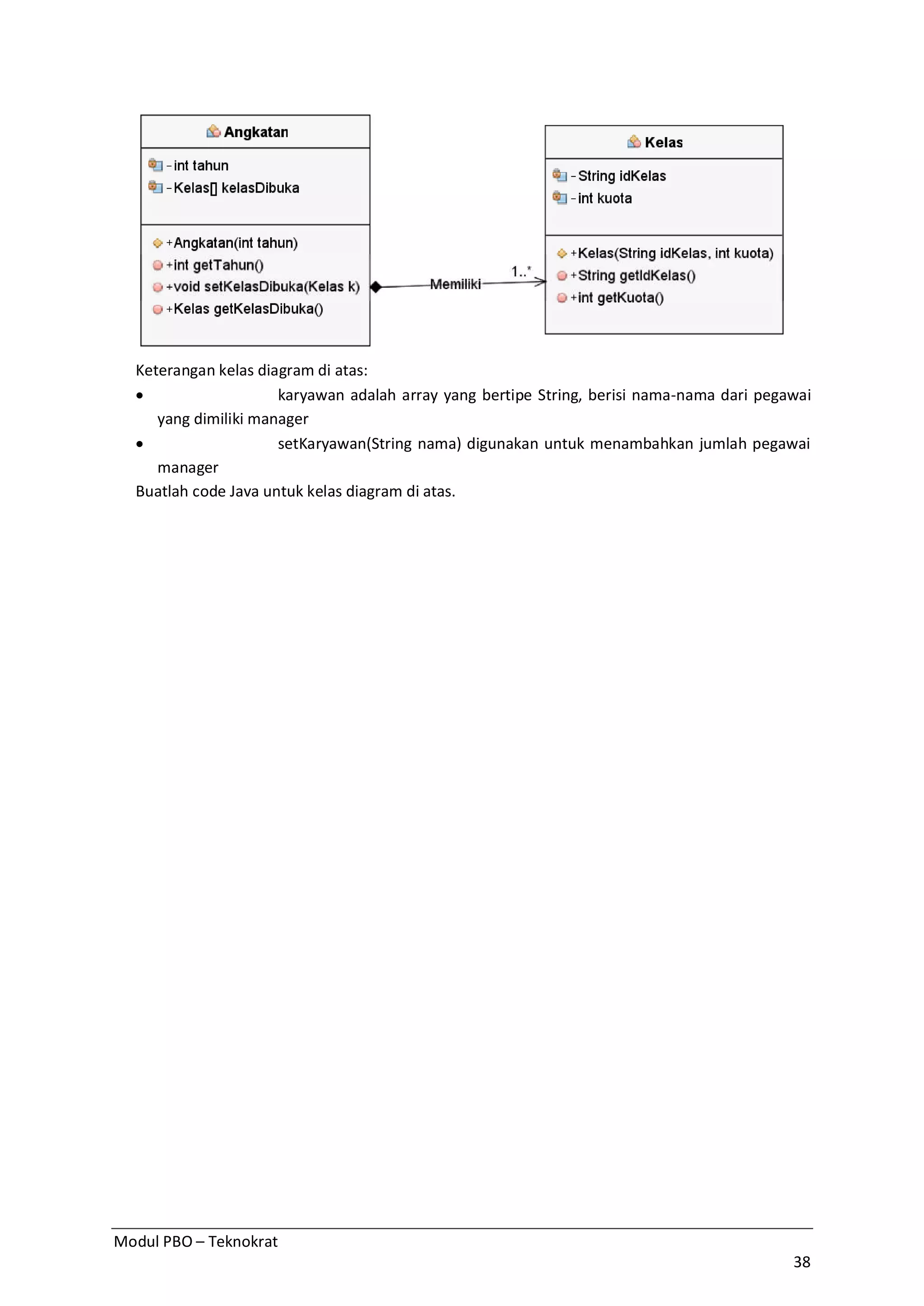 Modul PBO Bab-04 - Hubungan antar Kelas | PDF