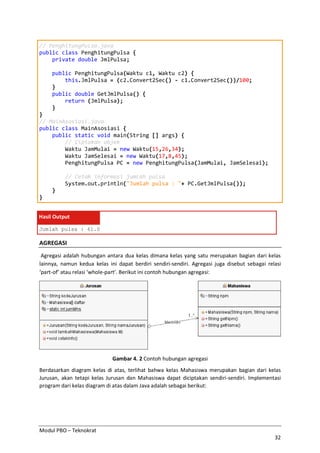 Modul PBO Bab-04 - Hubungan antar Kelas | PDF