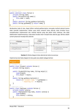 Modul PBO Bab-05 - Pewarisan (Inheritance) | PDF