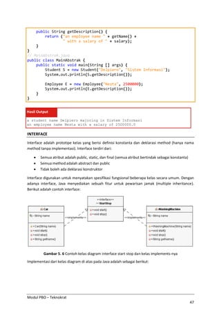 Modul PBO Bab-05 - Pewarisan (Inheritance) | PDF