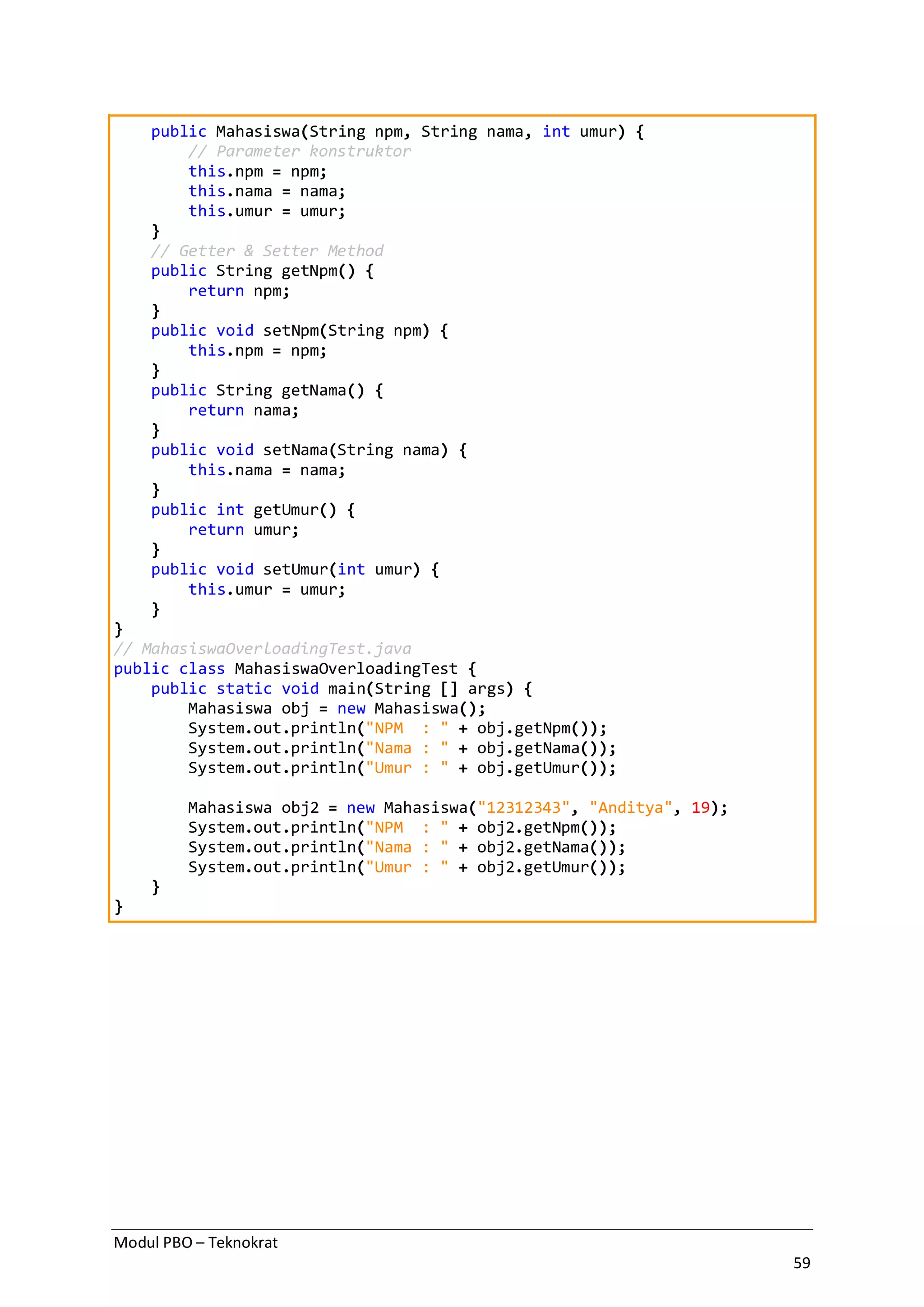 Modul PBO Bab-06 - Polimorfisme (Polymorphism) | PDF