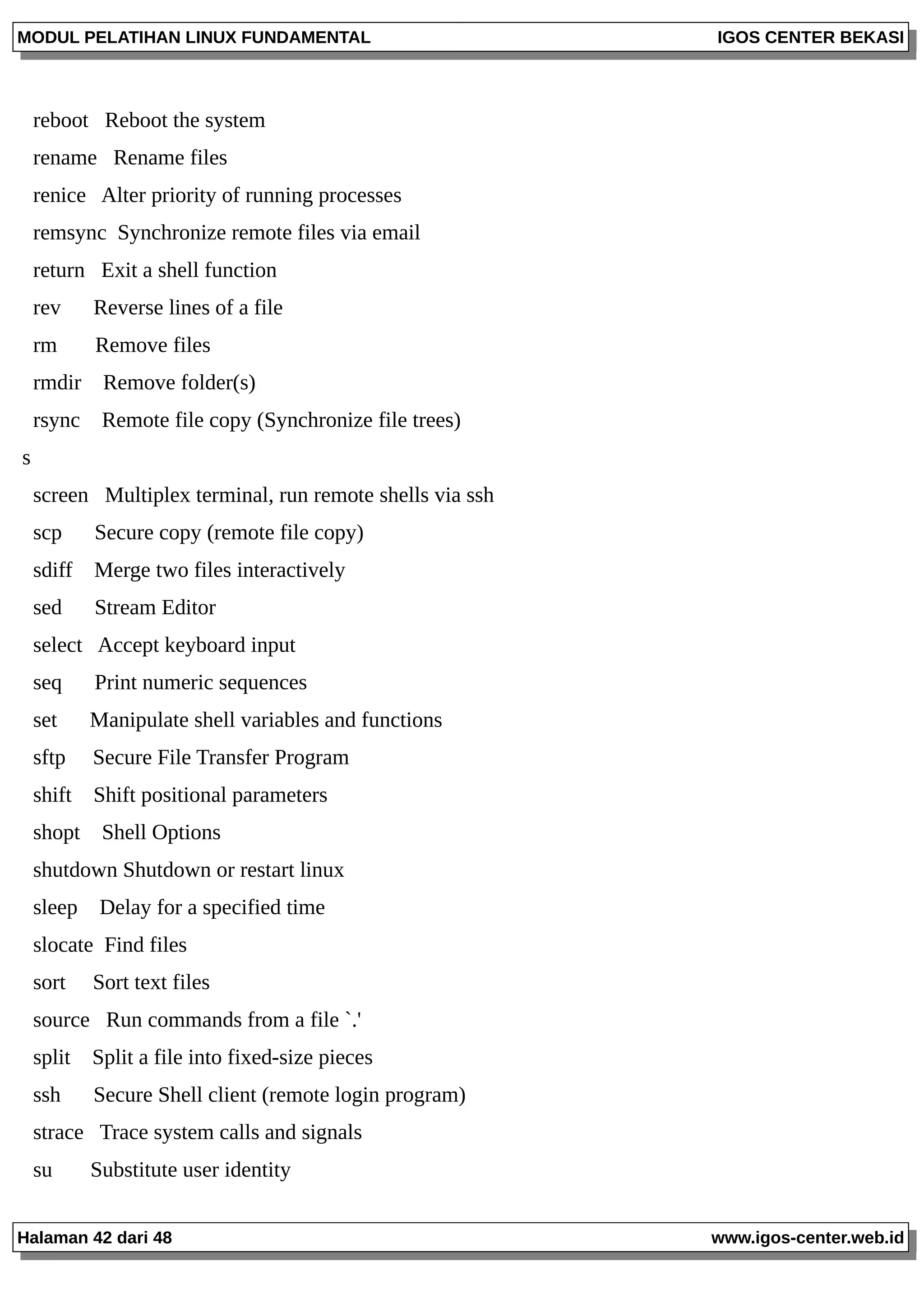 Modul Pelatihan Linux Fundamental | PDF