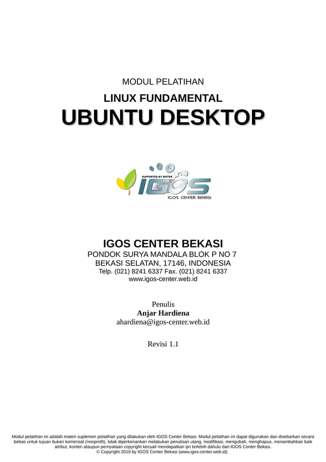 Modul Pelatihan Linux Fundamental | PDF