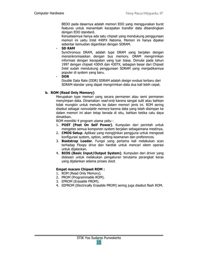 Modul sistem-komputer | PDF