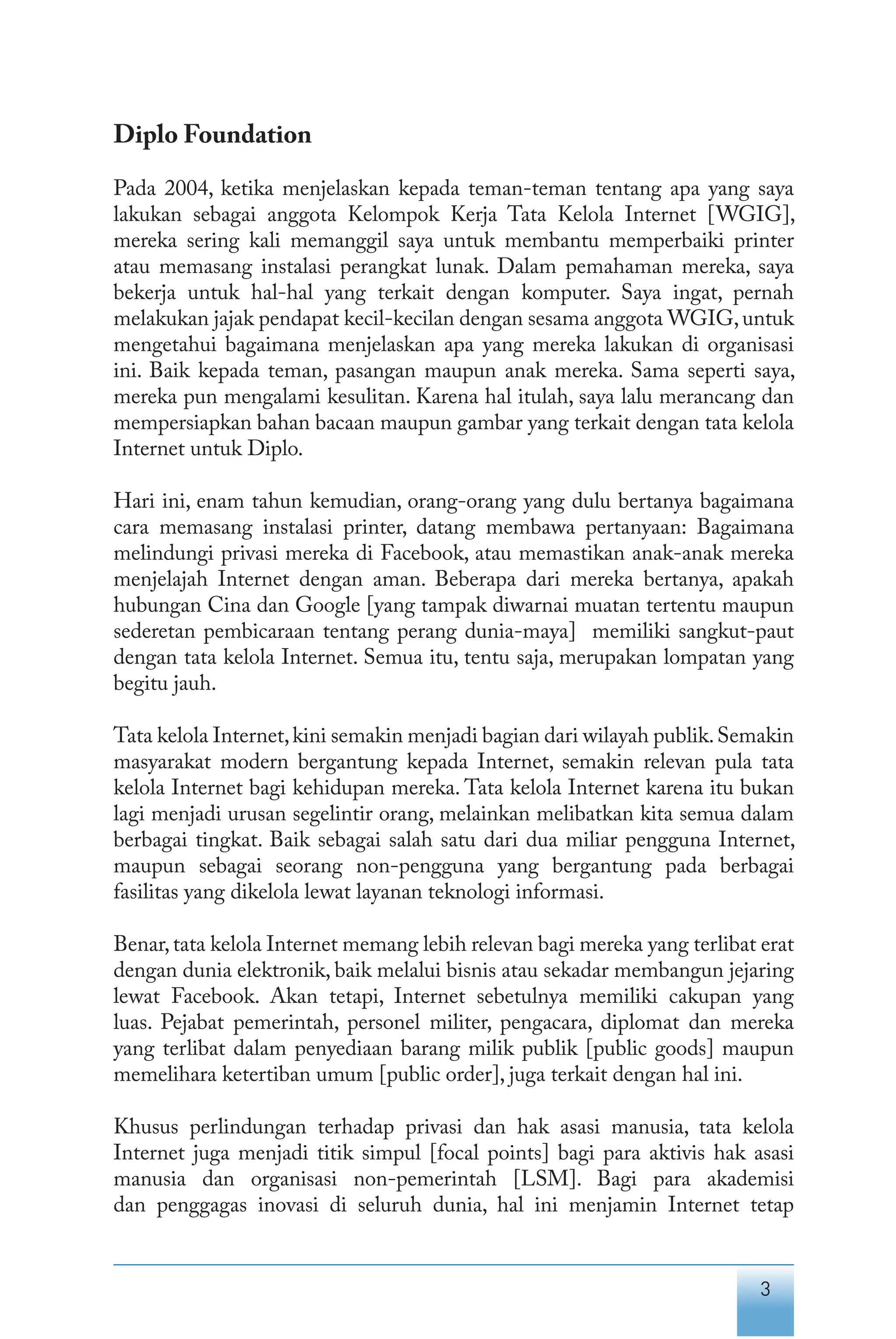 Modul Tata Kelola Internet (ditulis oleh DIPLO) | PDF