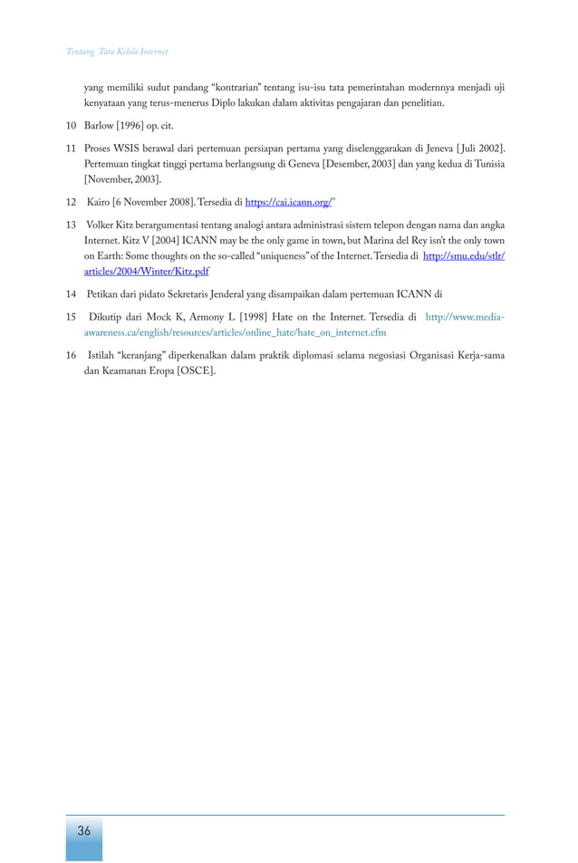 Modul Tata Kelola Internet (ditulis oleh DIPLO) | PDF