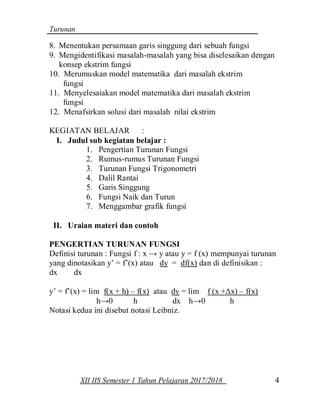 Modul turunan | PDF