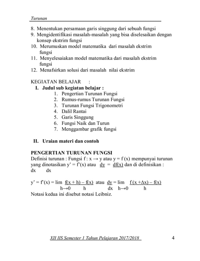 Modul turunan | PDF