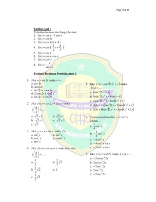 Modul turunan-fungsi | PDF