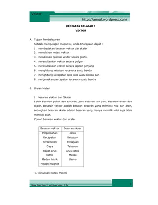 Modul vektor | PDF