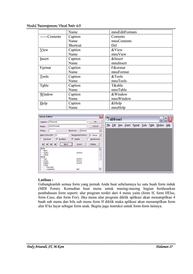 Modul visual basic 6 0 | PDF