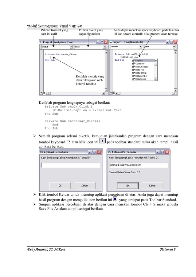 Modul visual basic 6 0 | PDF