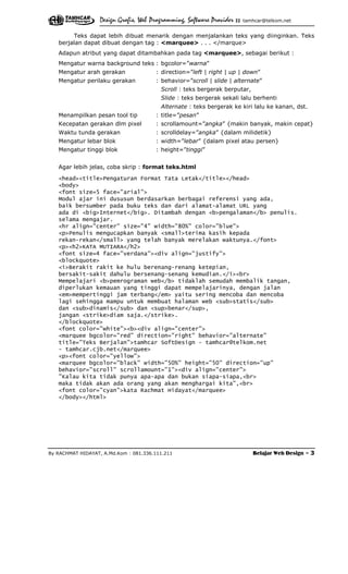 Modul web-design | PDF