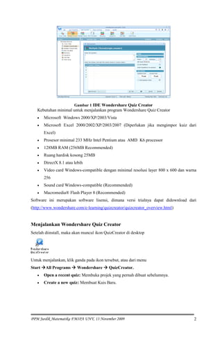 Modul wondershare quiz editor | PDF