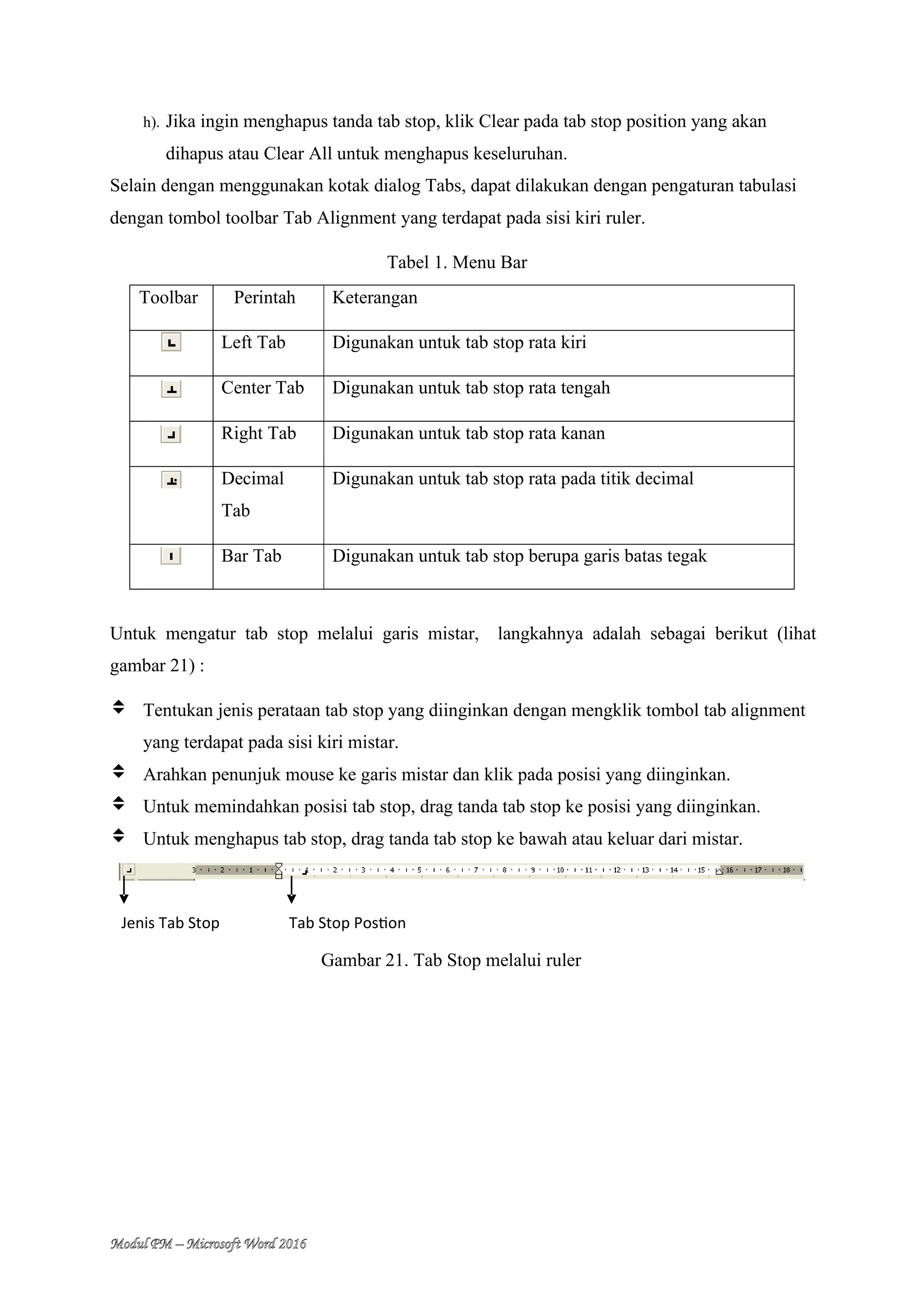 Modul-Word-Untuk-Pemula-Sebagai-Bahan-Panduan-Belajar | PDF