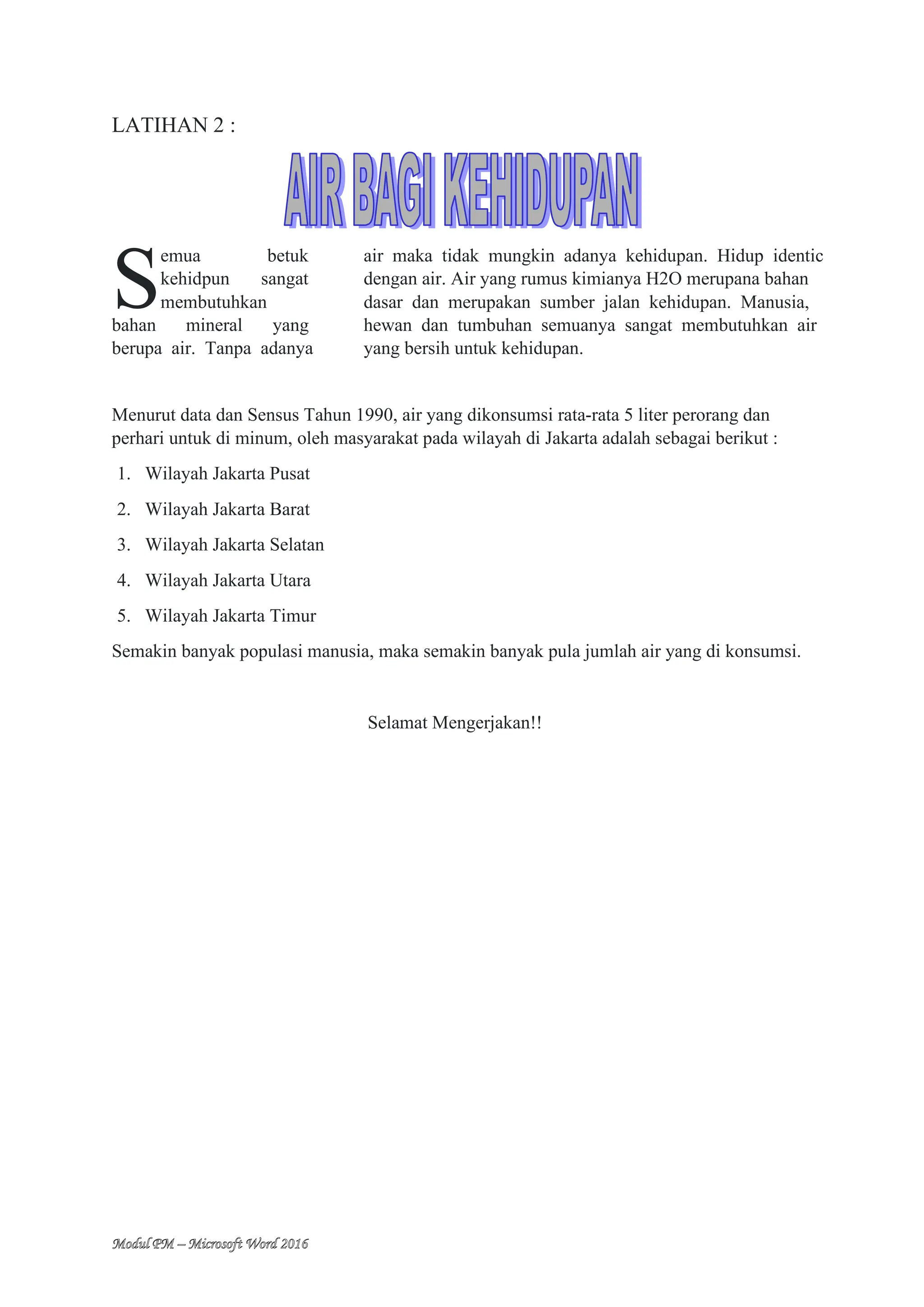 Modul-Word-Untuk-Pemula-Sebagai-Bahan-Panduan-Belajar | PDF