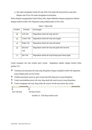 Modul-Word-Untuk-Pemula-Sebagai-Bahan-Panduan-Belajar | PDF