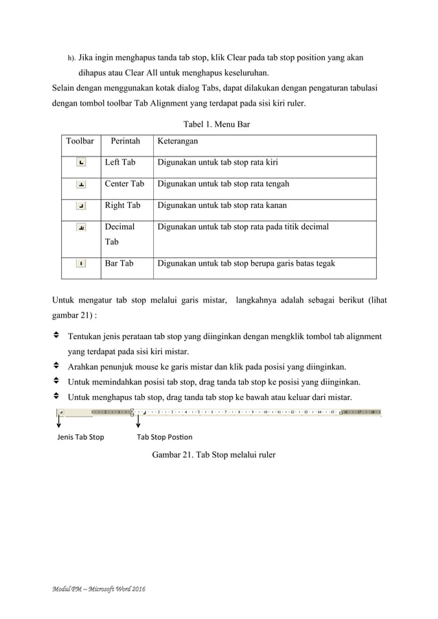 Modul-Word-Untuk-Pemula-Sebagai-Bahan-Panduan-Belajar | PDF