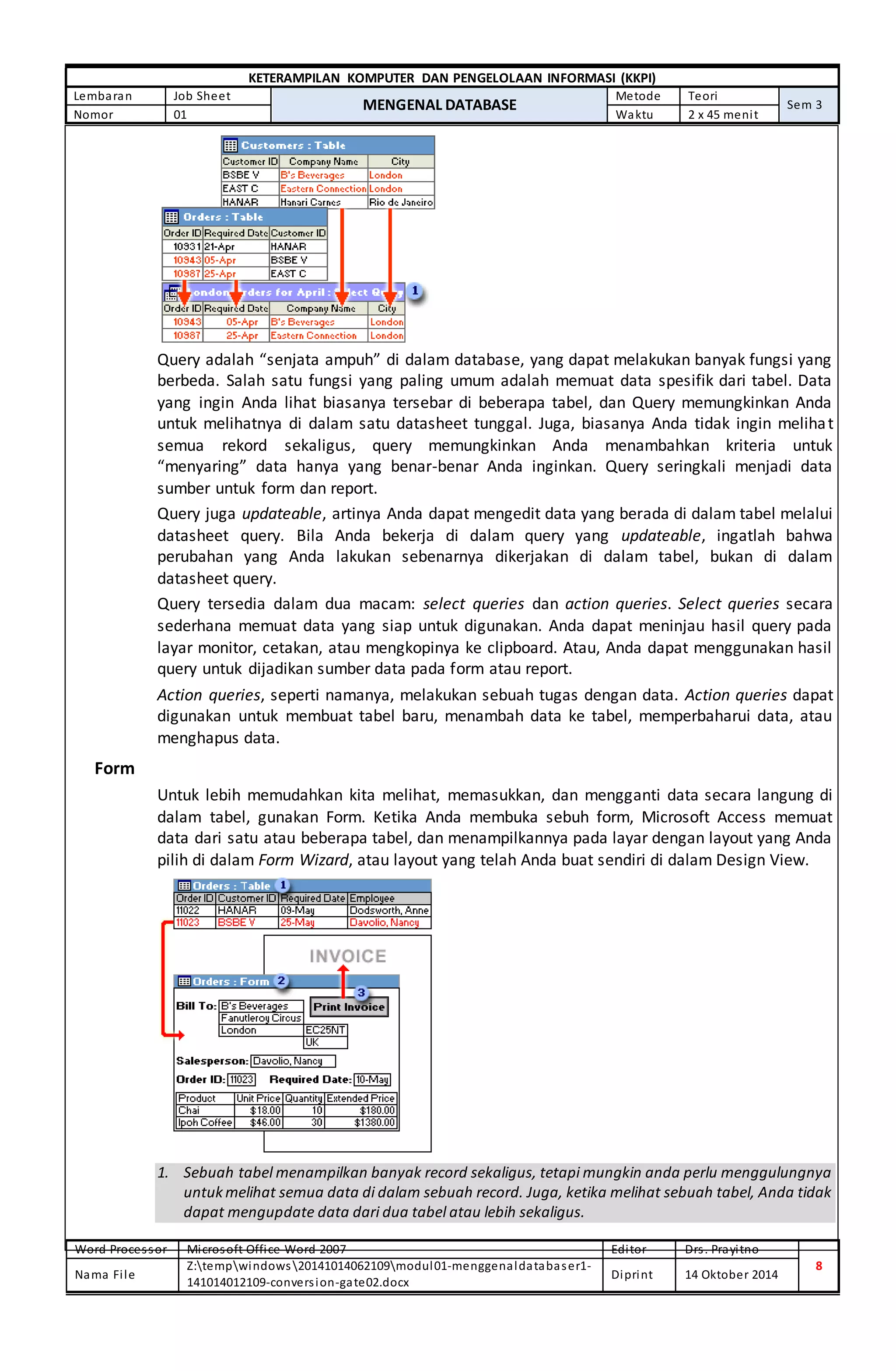 Modul01 menggenal database r1 | DOCX