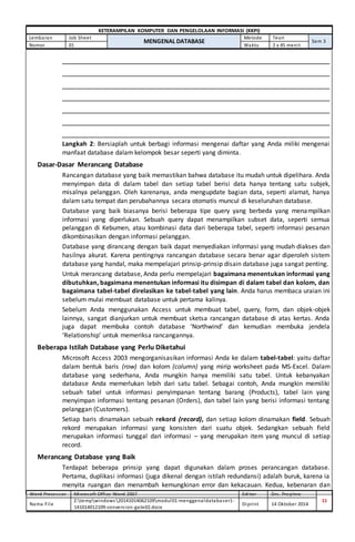 Modul01 menggenal database r1 | DOCX