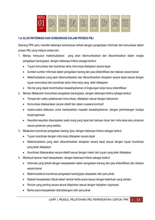 MODUL 01 organisasi PBJ lama pelatihan PBJ | PDF | Free Download