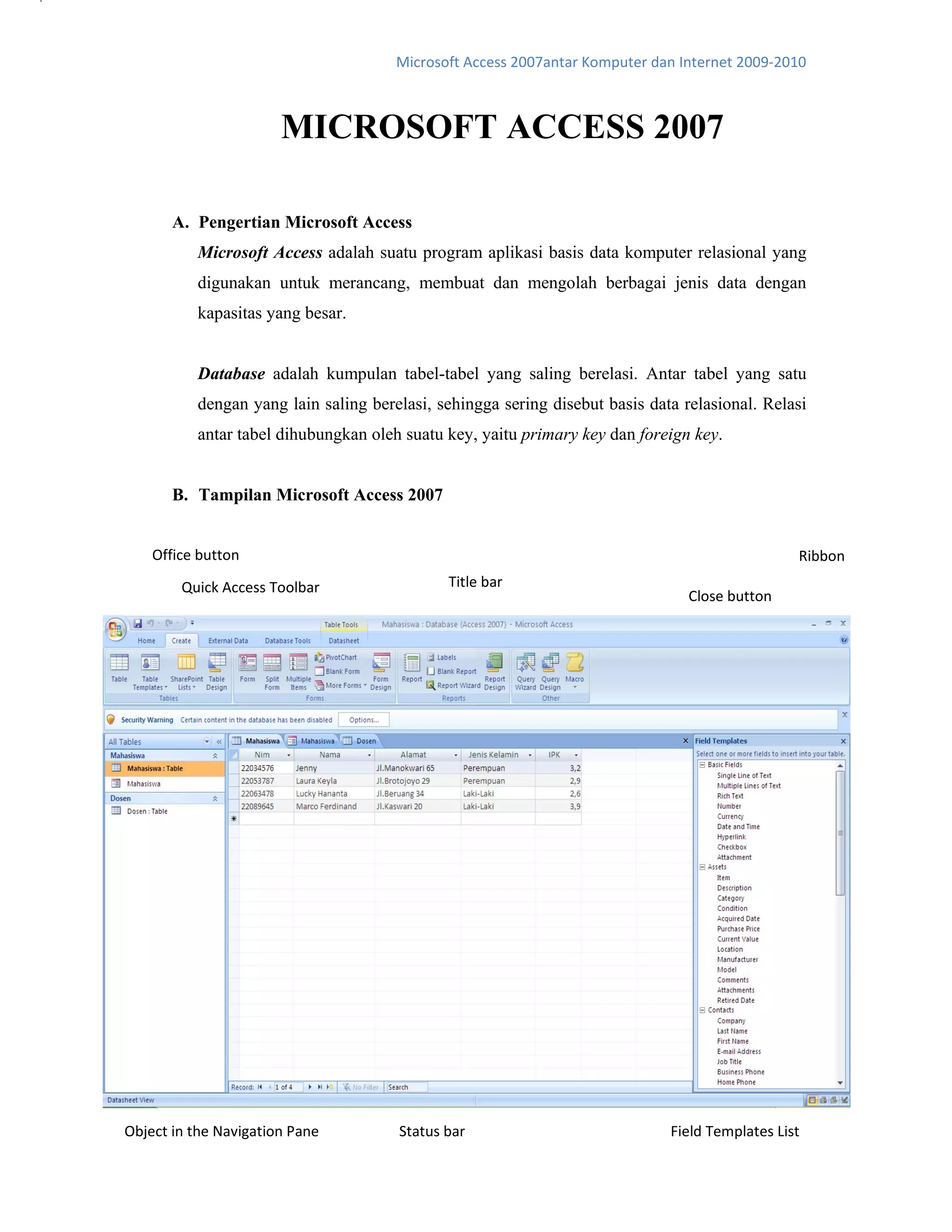 Modul07 a microsoft acces | PDF