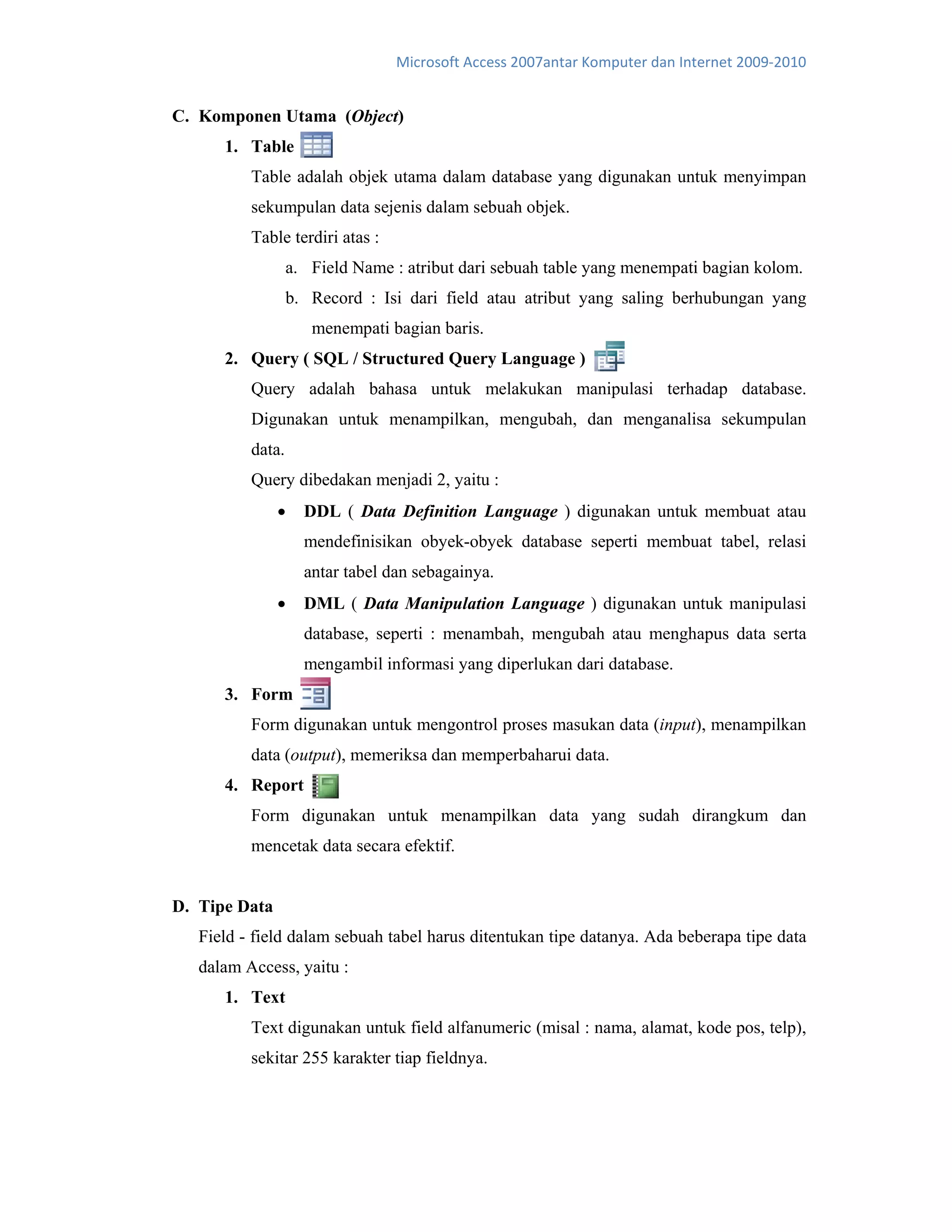 Modul07 a microsoft acces | PDF
