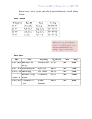 Modul07 a microsoft acces | PDF