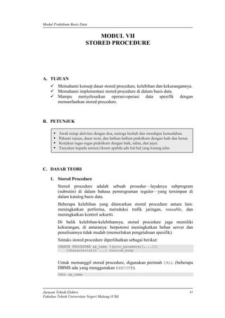 Modul 07 basisdata | PDF