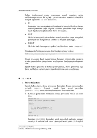 Modul 07 basisdata | PDF