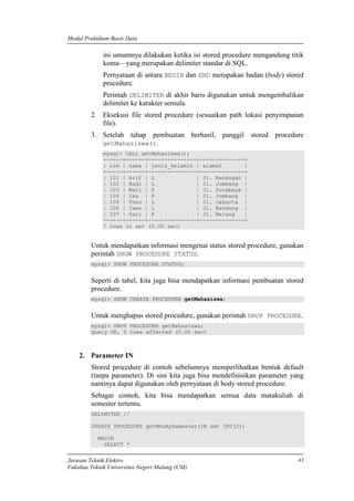 Modul 07 basisdata | PDF