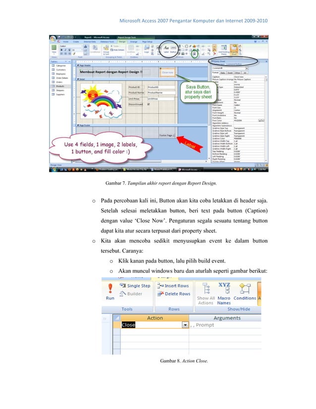 Modul 07 report (ms access) | PDF