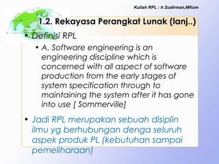 Rekayasa Perangkat Lunak | PPT