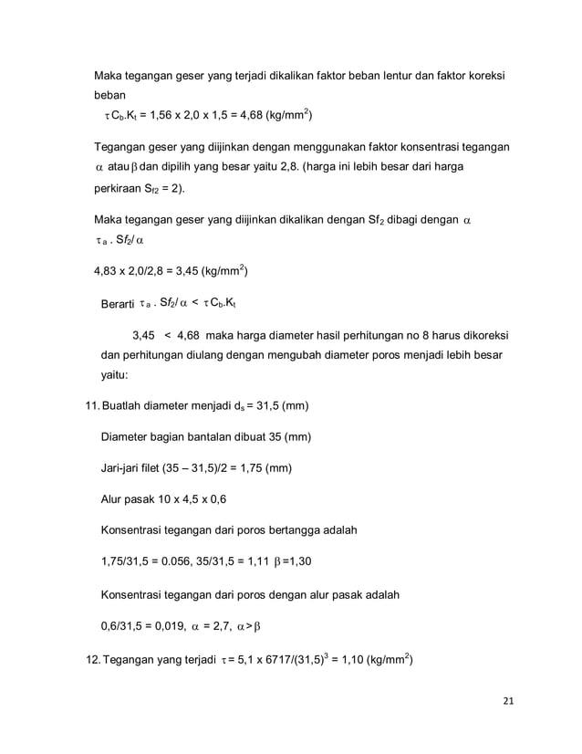 Elemen Mesin Modul 1 - Perencanaan Poros | PDF