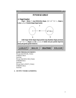 Rumus VB M o d u l 1 | PDF