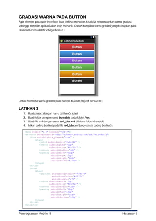 Modul 1 android advanced ui design | PDF