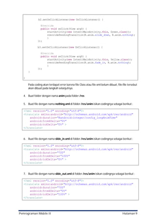 Modul 1 android advanced ui design | PDF