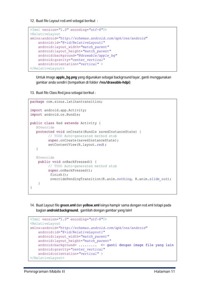 Modul 1 android advanced ui design | PDF