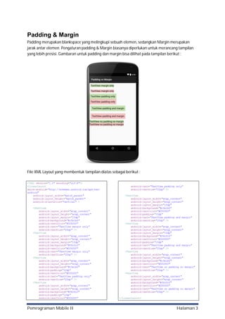 Modul 1 android advanced ui design | PDF