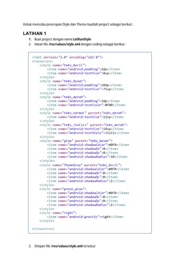 Modul 1 android advanced ui design | PDF