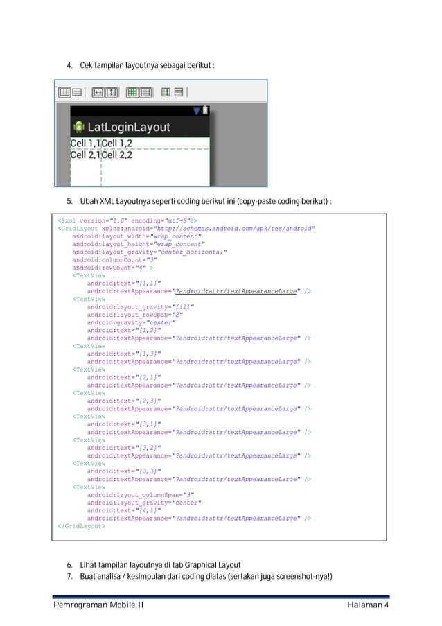 Modul 1 android advanced ui design | PDF