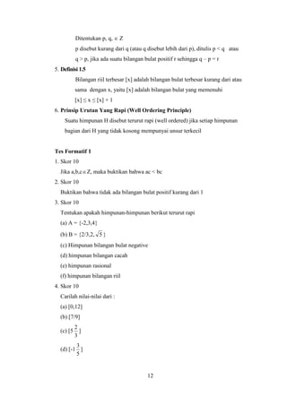 Modul 1 bilangan bulat | PDF