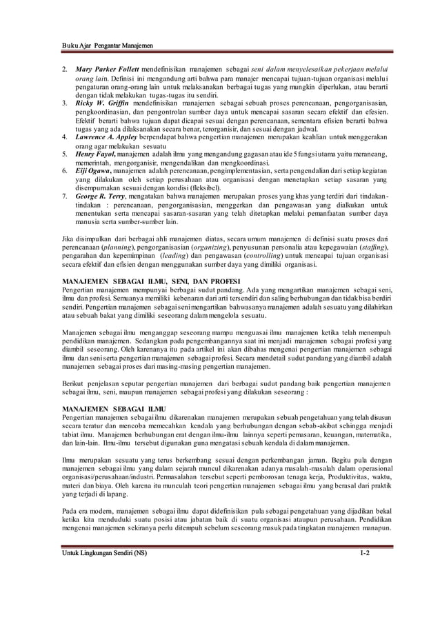 konsep dasar manajemen | PDF
