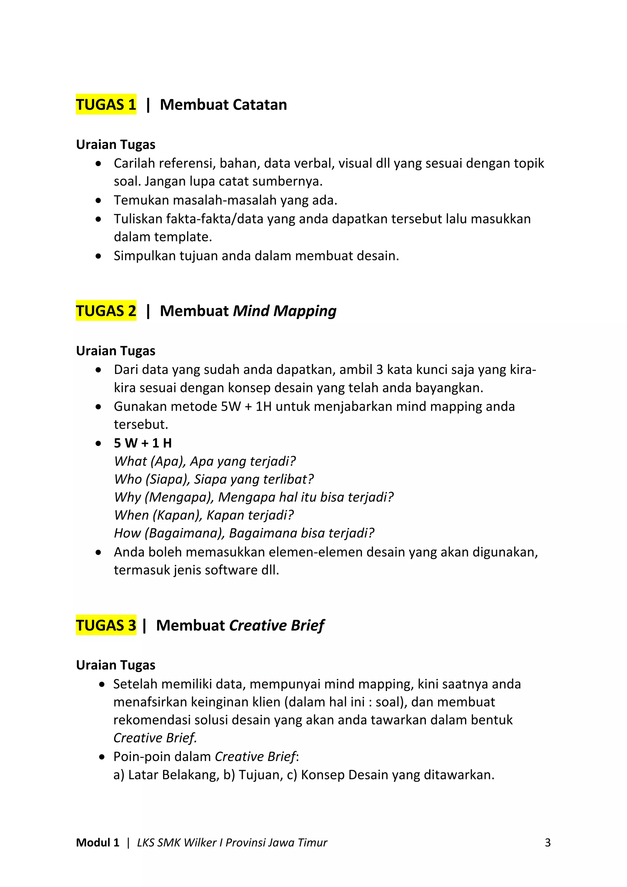 Modul 1 lks wilker 1 jatim | PDF