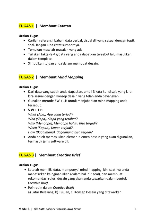Modul 1 lks wilker 1 jatim | PDF