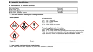 Material Safety Data Sheet In the shipping industry | PPTX | Chemistry ...
