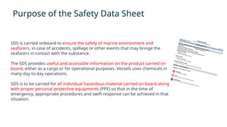 Material Safety Data Sheet In the shipping industry | PPTX | Chemistry ...
