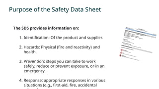 Material Safety Data Sheet In the shipping industry | PPTX | Chemistry ...