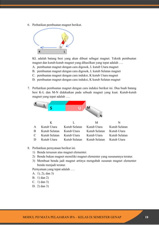 Modul 1 pembelajaran 1-kemagnetan dan induksi elektromagnetik | PDF